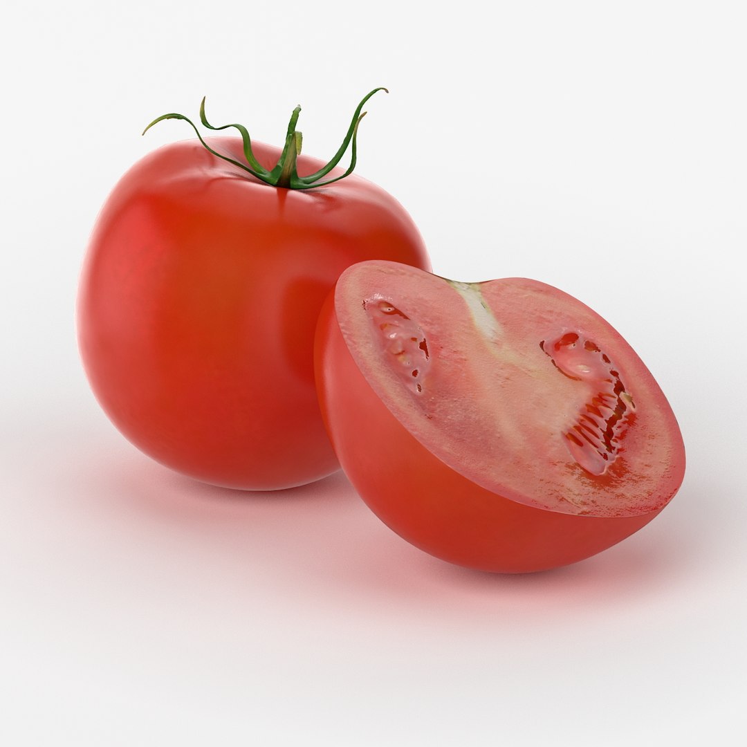 3d Max Realistic Tomato Real Vegetables