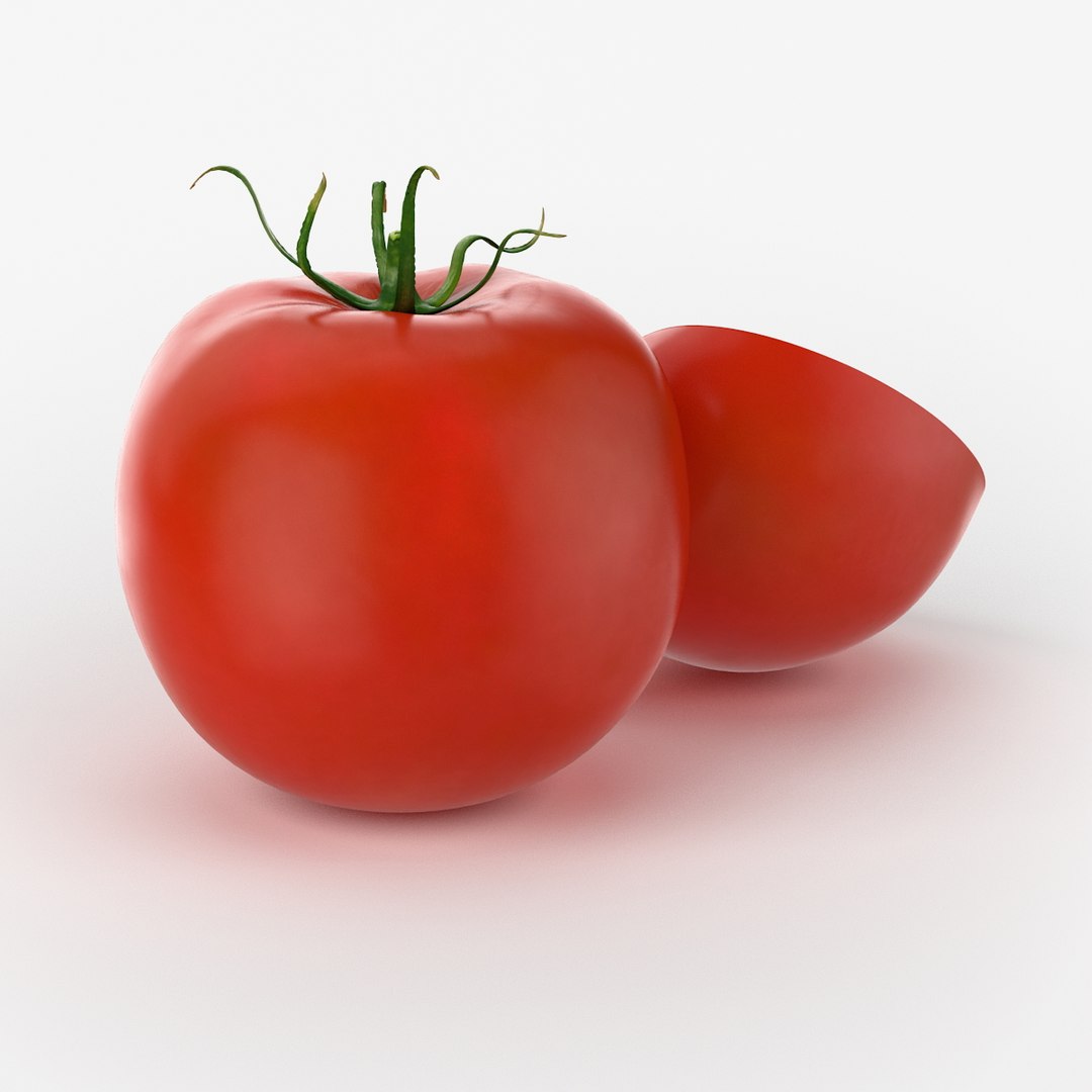 3d Max Realistic Tomato Real Vegetables