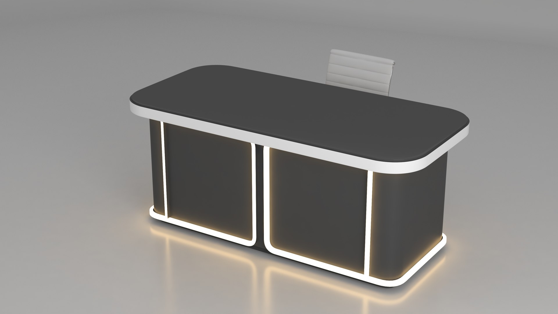 3D 4 Virtual Anchor Desk - TurboSquid 2105279