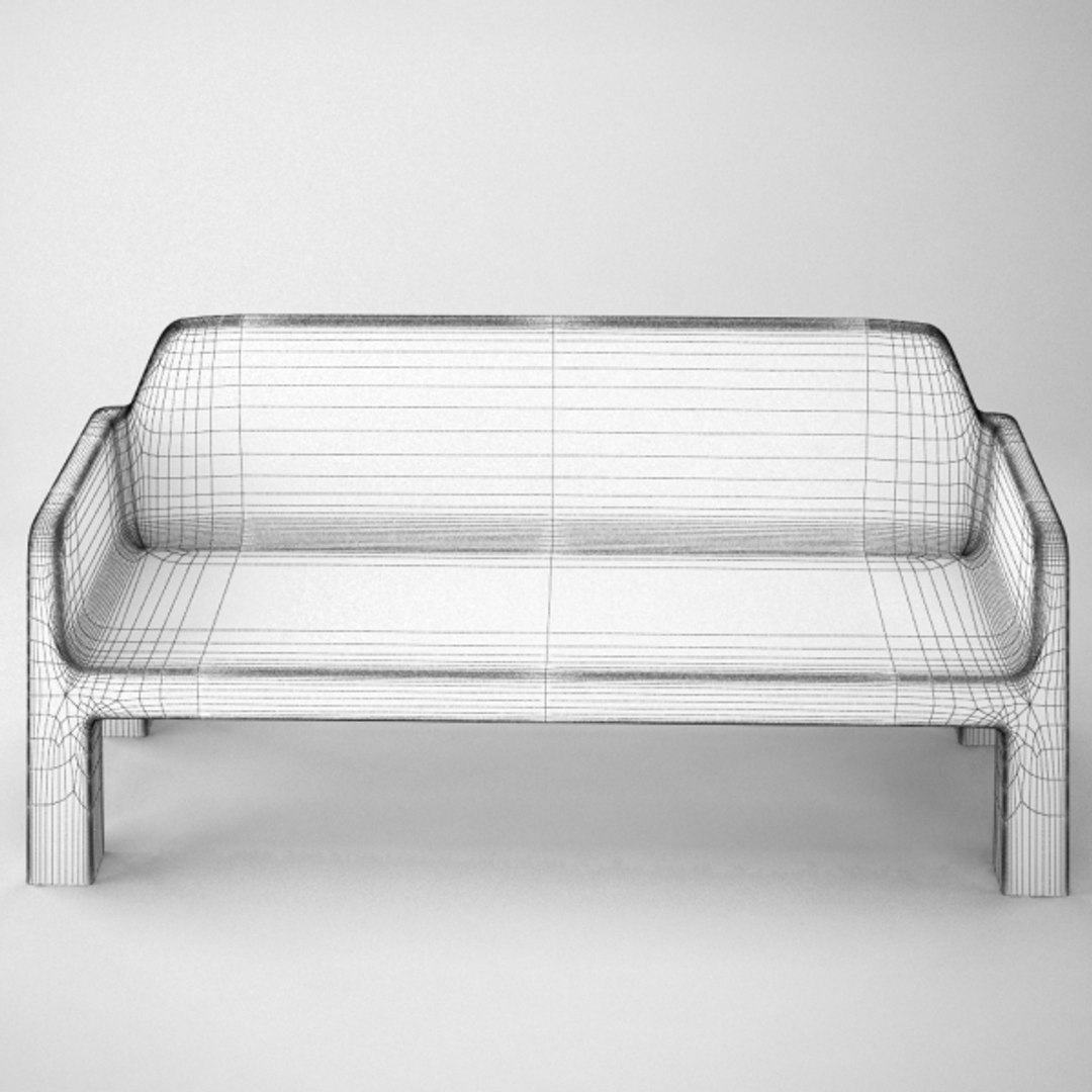 3d armchair object sofa model