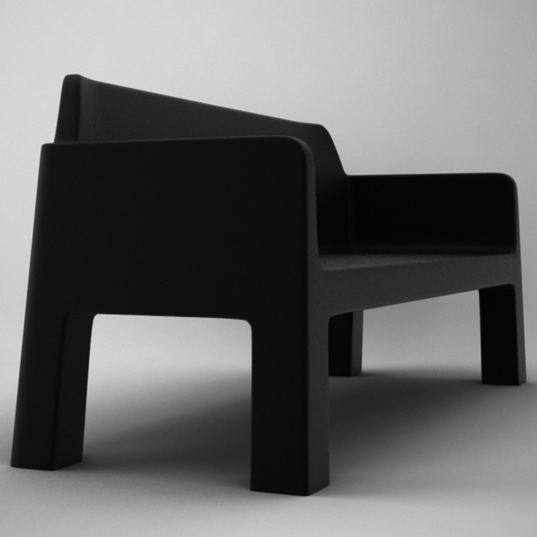 3d armchair object sofa model