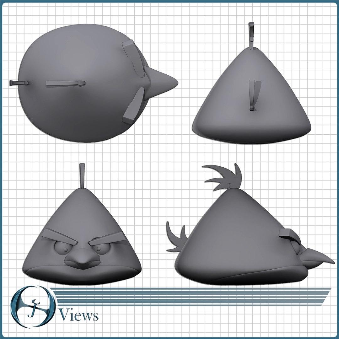 3ds Max Angry Bird Character Cartoon