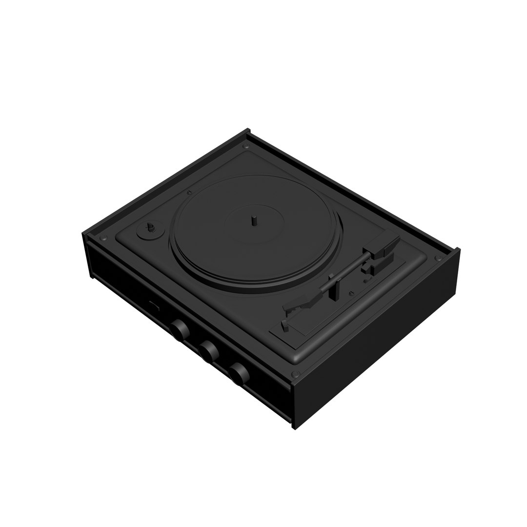 Vinyl Turntable Printing Model - TurboSquid 1245311
