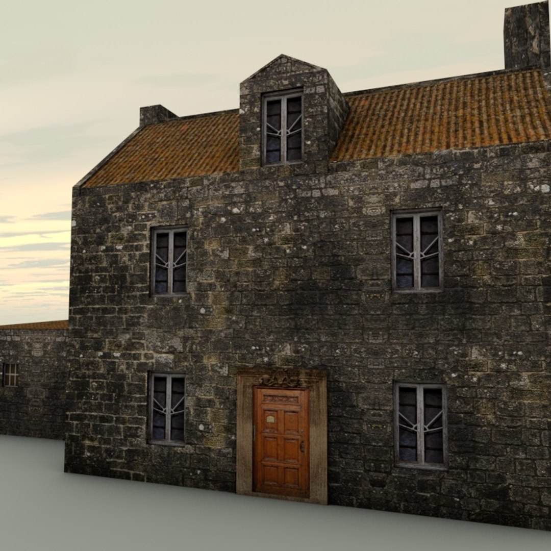 weathered houses interior 3d model