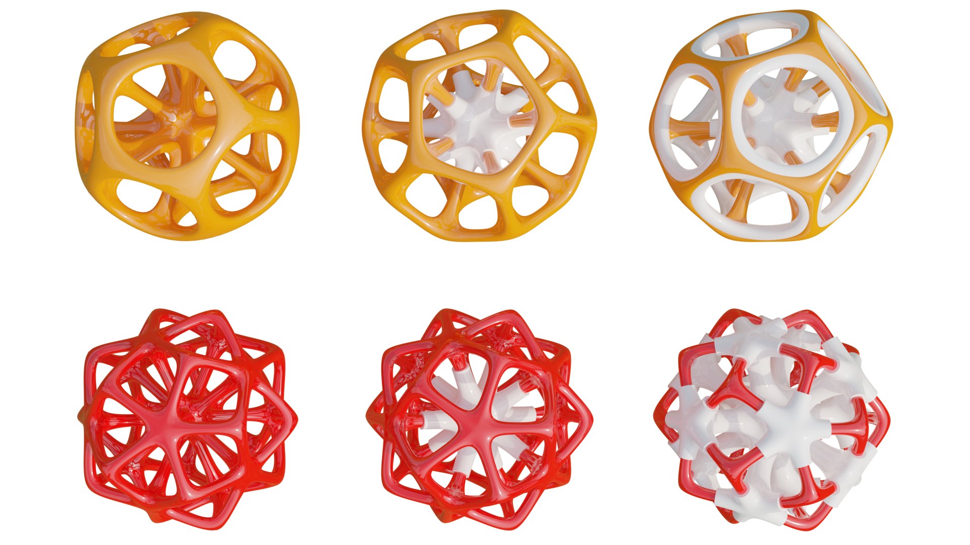 Sci-Fi Polyhedron Geometries Collection 01 3D - TurboSquid 2229116