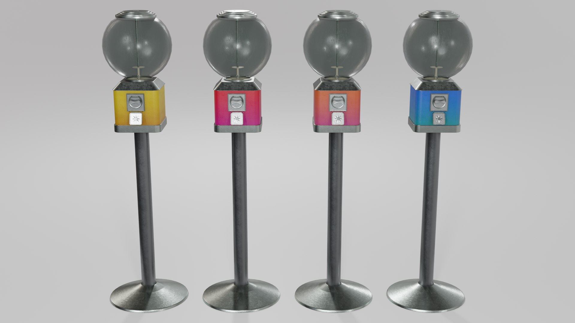 3D Candy Machine 4 Colors - TurboSquid 2135297