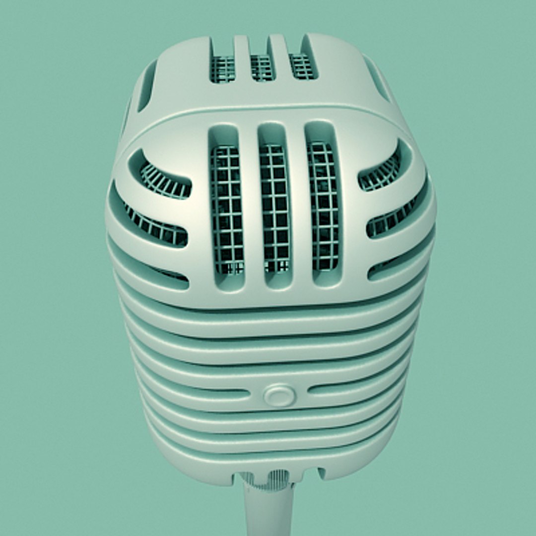 3ds Max Radio Microphone Mic