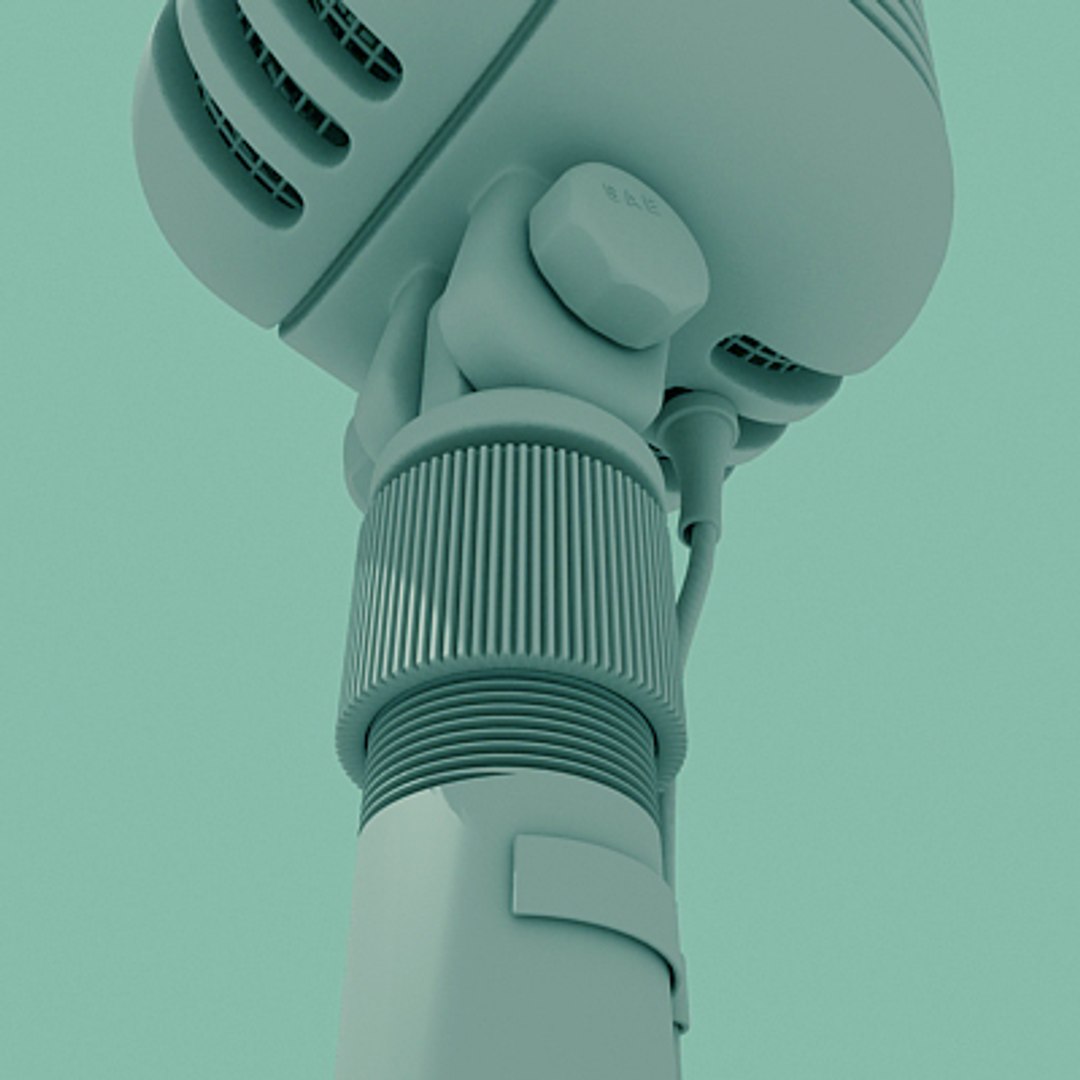 3ds Max Radio Microphone Mic