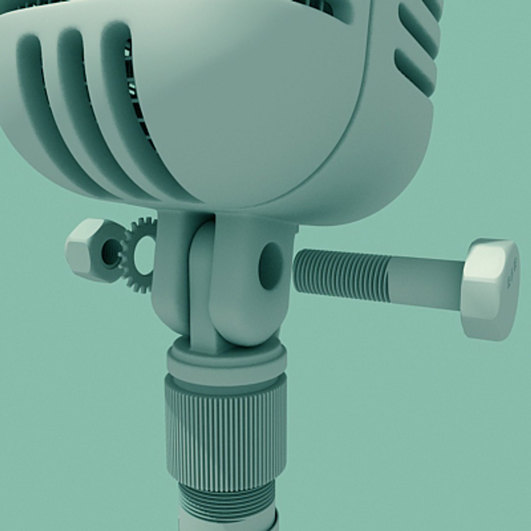 3ds Max Radio Microphone Mic