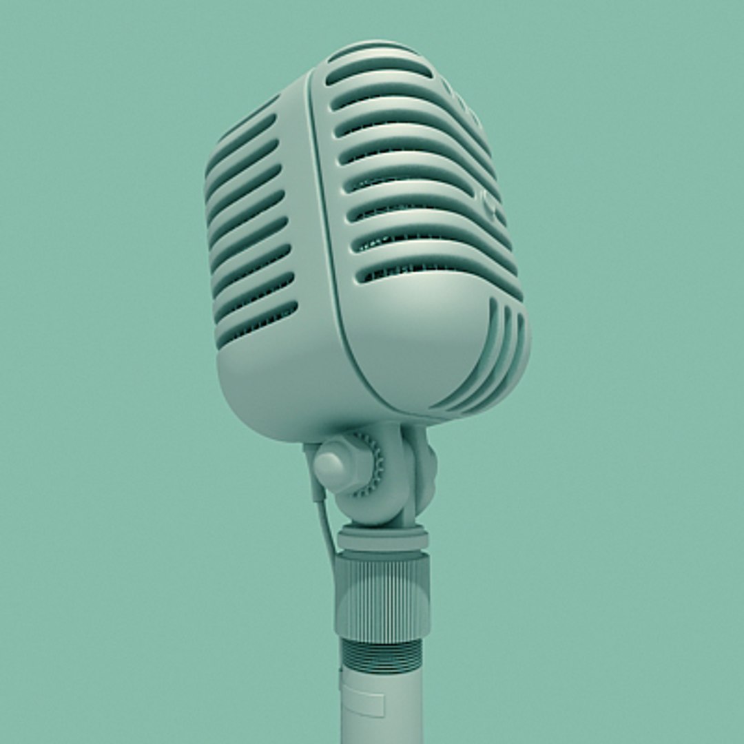 3ds Max Radio Microphone Mic