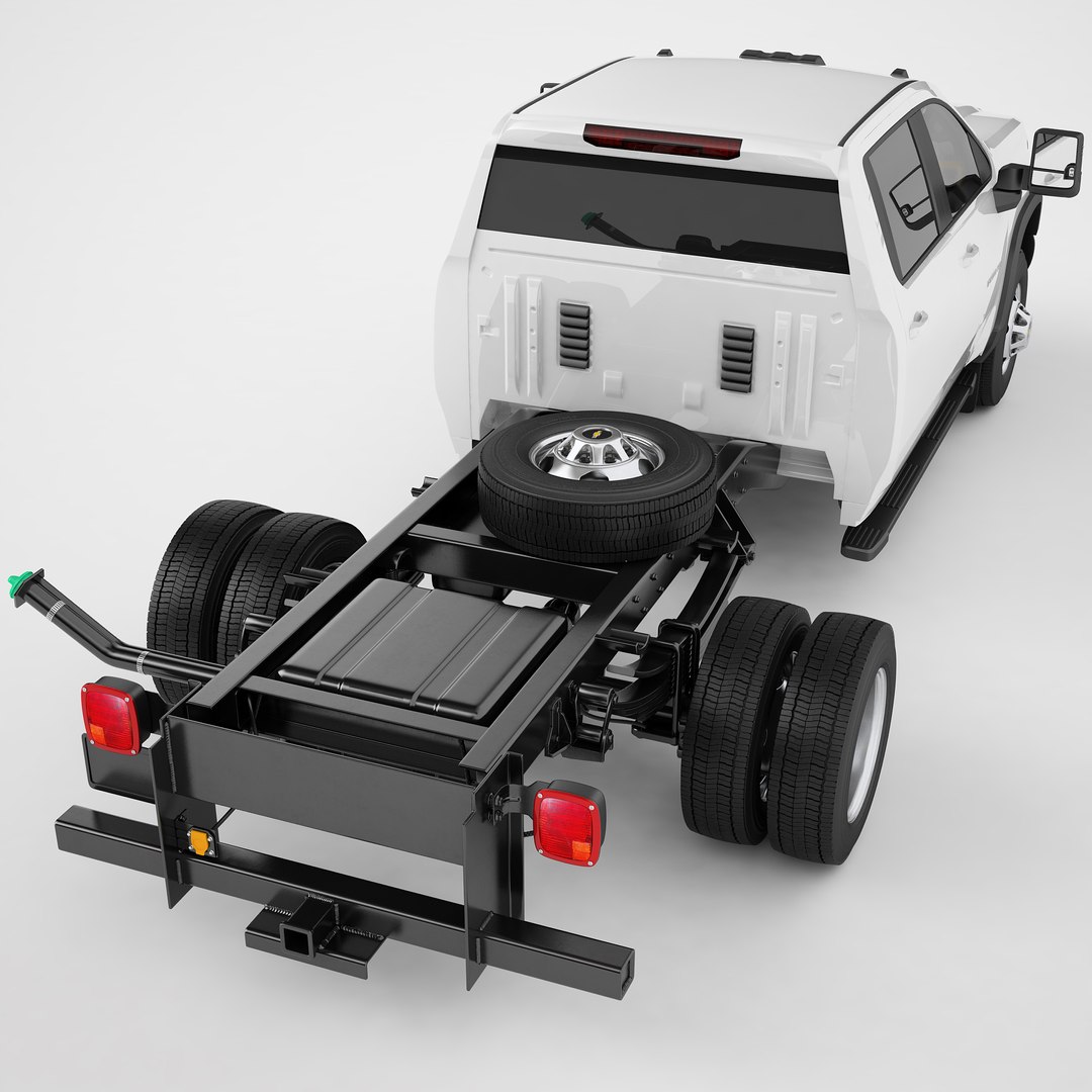 Chevrolet Silverado 3500 HD 2021 Chassis 02 model - TurboSquid 1782353