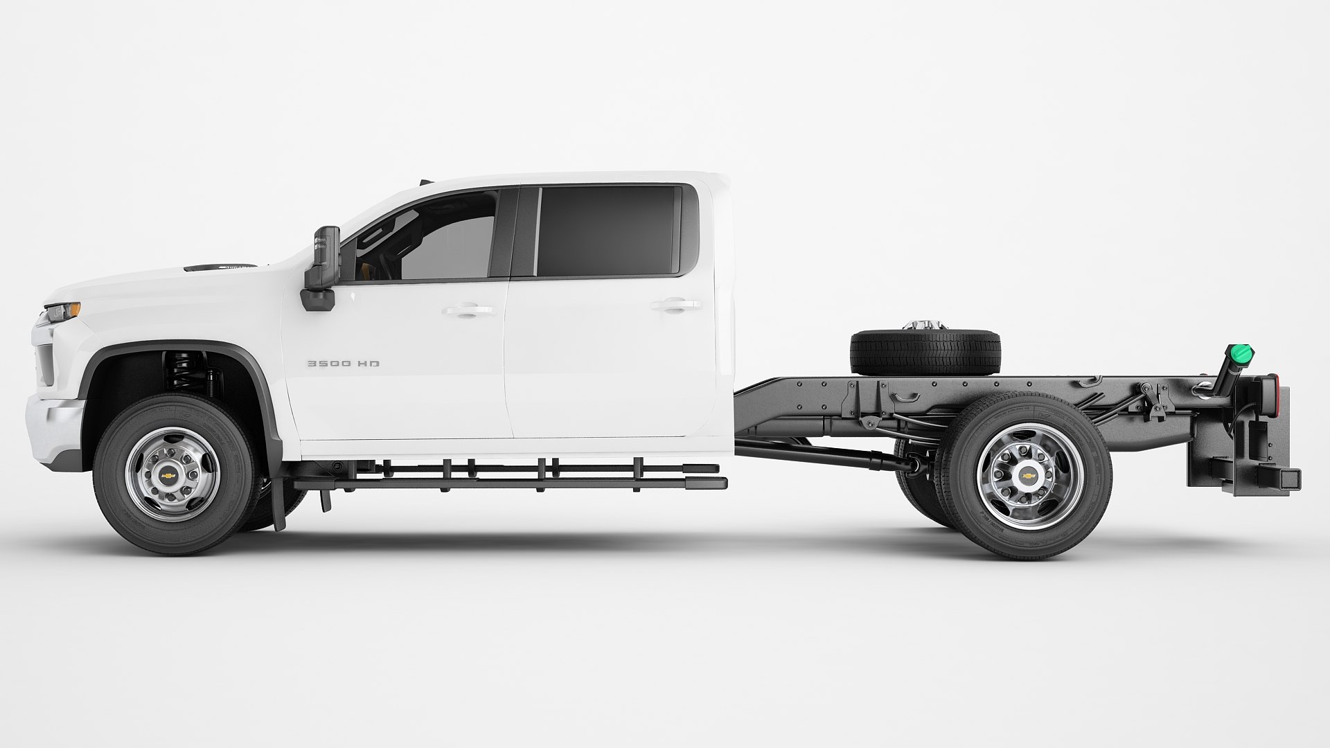 Chevrolet Silverado 3500 HD 2021 Chassis 02 model - TurboSquid 1782353