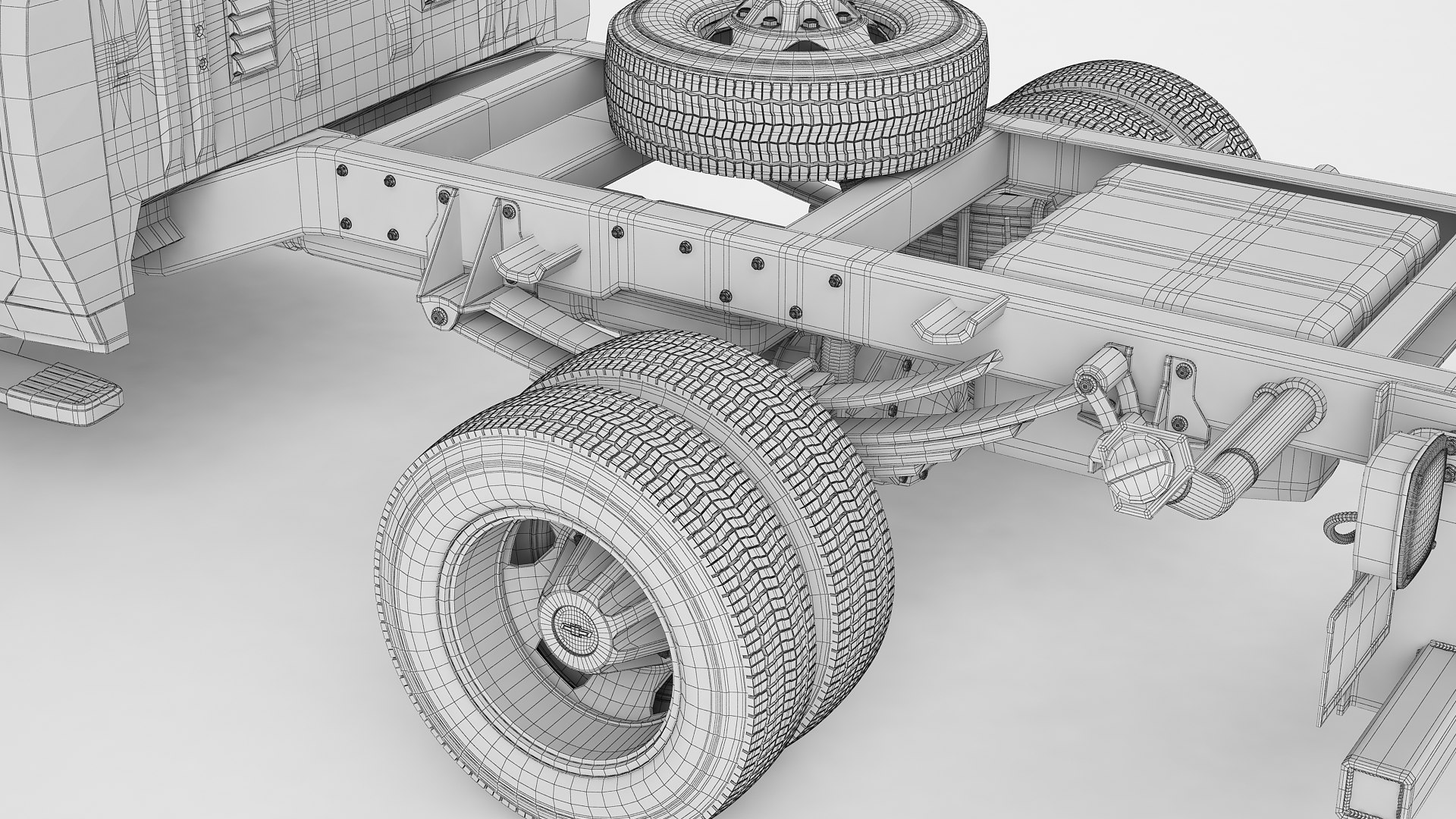 Chevrolet Silverado 3500 HD 2021 Chassis 02 model - TurboSquid 1782353