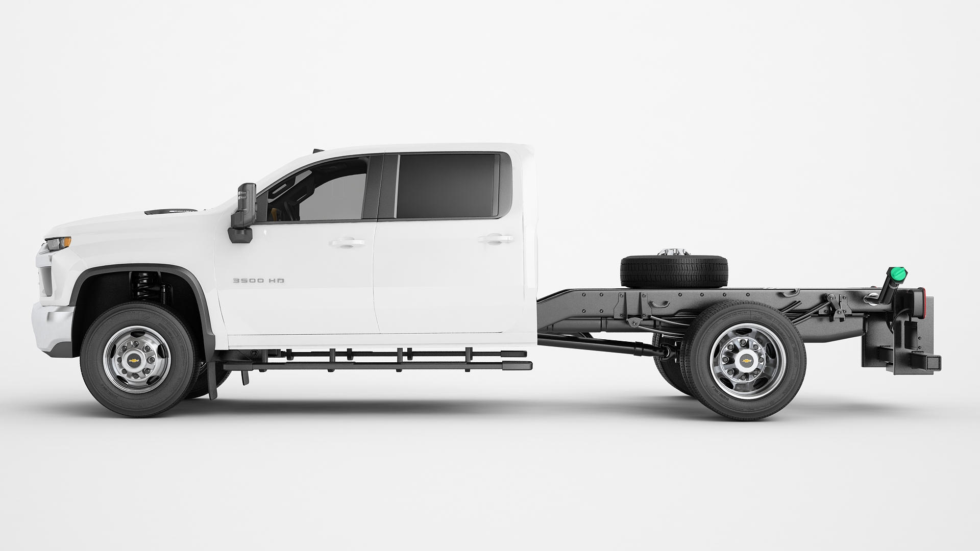 Chevrolet Silverado 3500 HD 2021 Chassis 02 model - TurboSquid 1782353