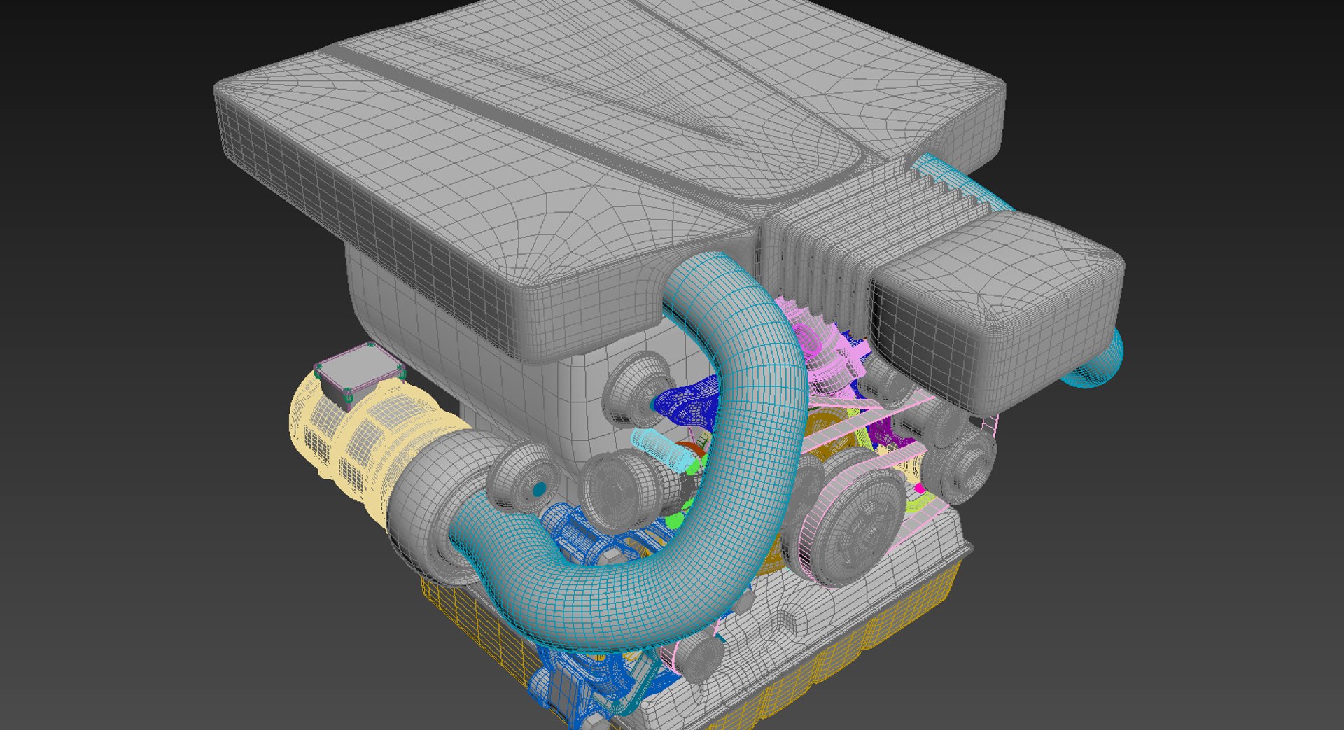 Car Engine 3d Max