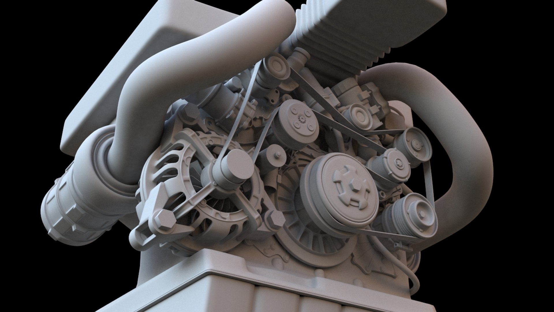 Car Engine 3d Max