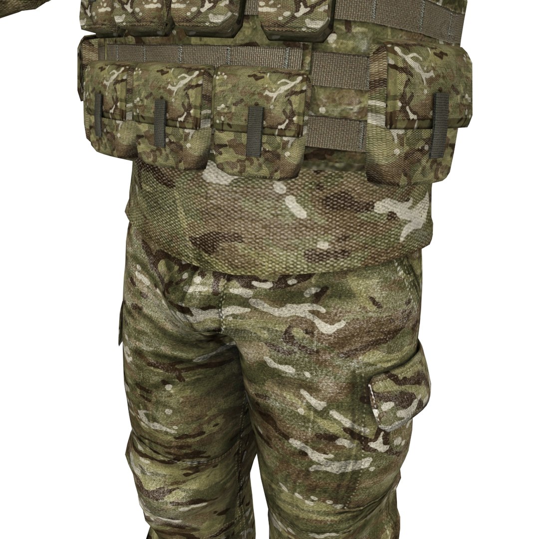 3d Human Military Model