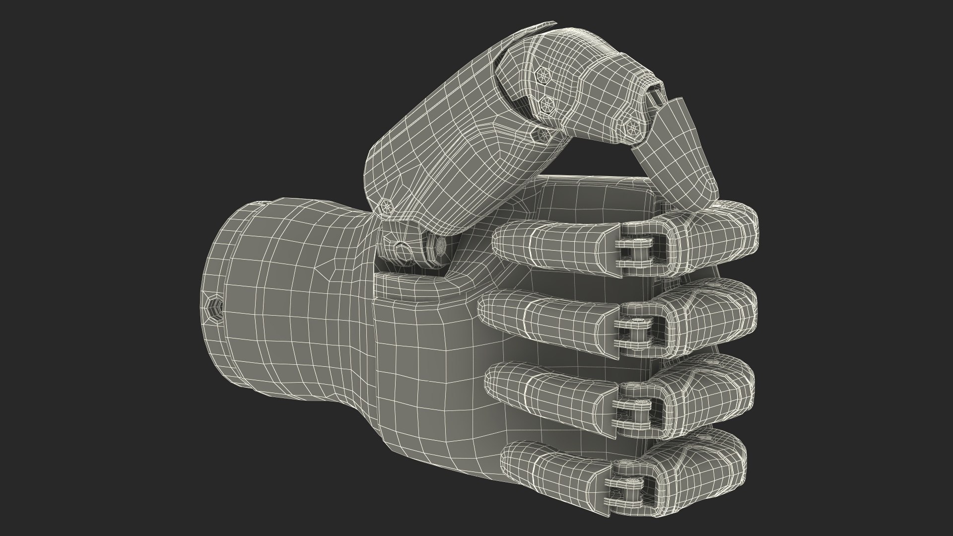 3D Dexterous Robotic Hand Left Rigged For Maya - TurboSquid 2330639