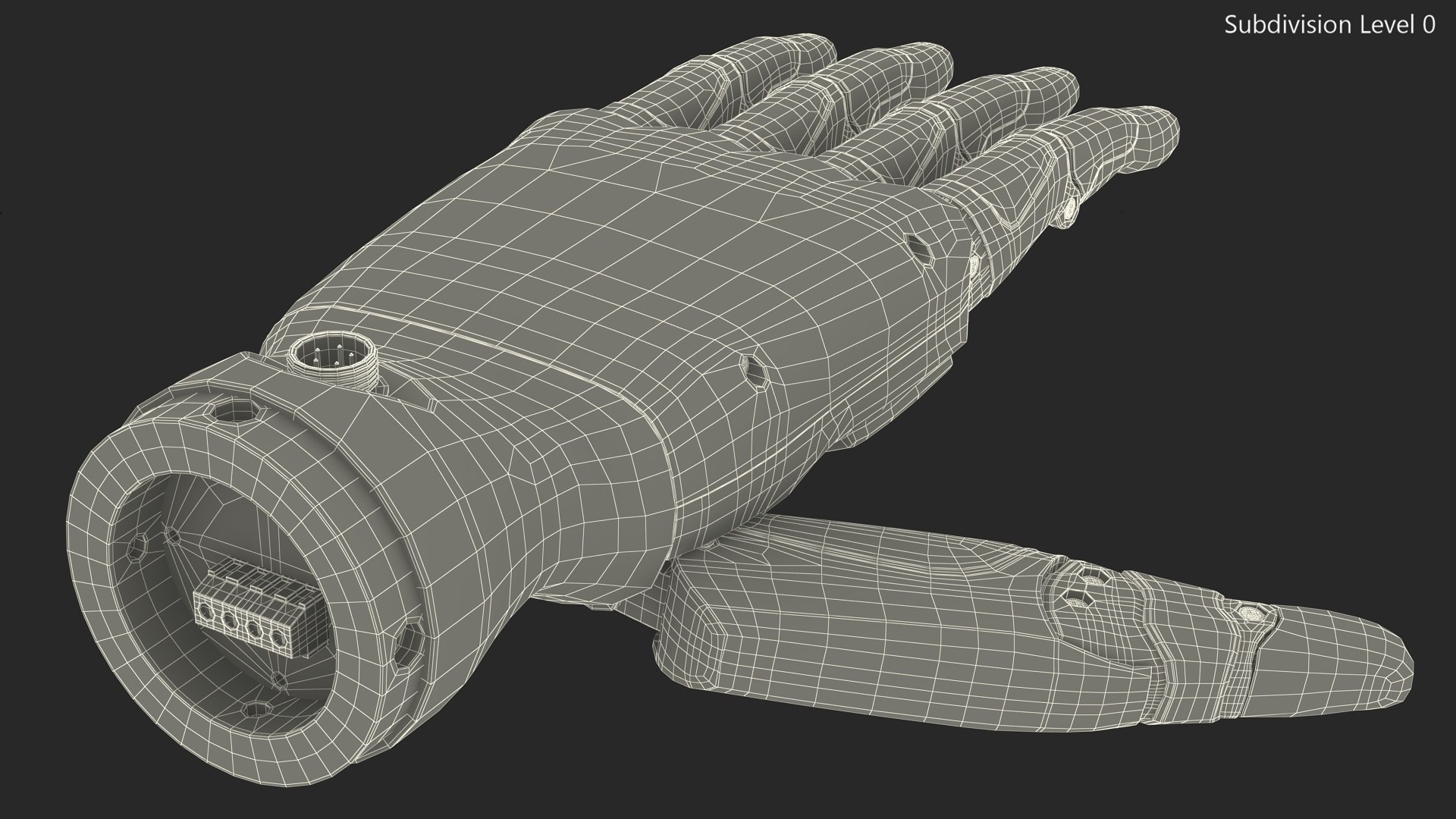 3D Dexterous Robotic Hand Left Rigged For Maya - TurboSquid 2330639