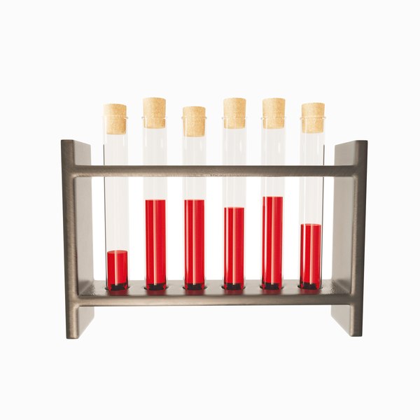 3D Science Test tubes in Holder - 3D Asset model - TurboSquid 1845587