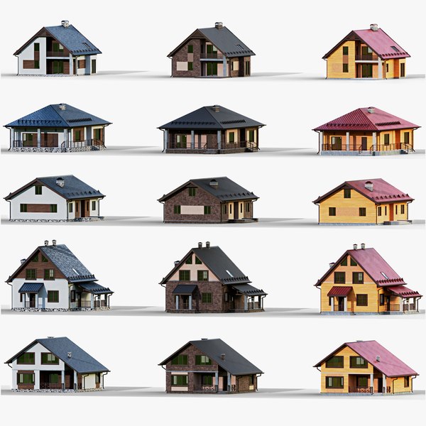 free paper ukrainian house 3d model