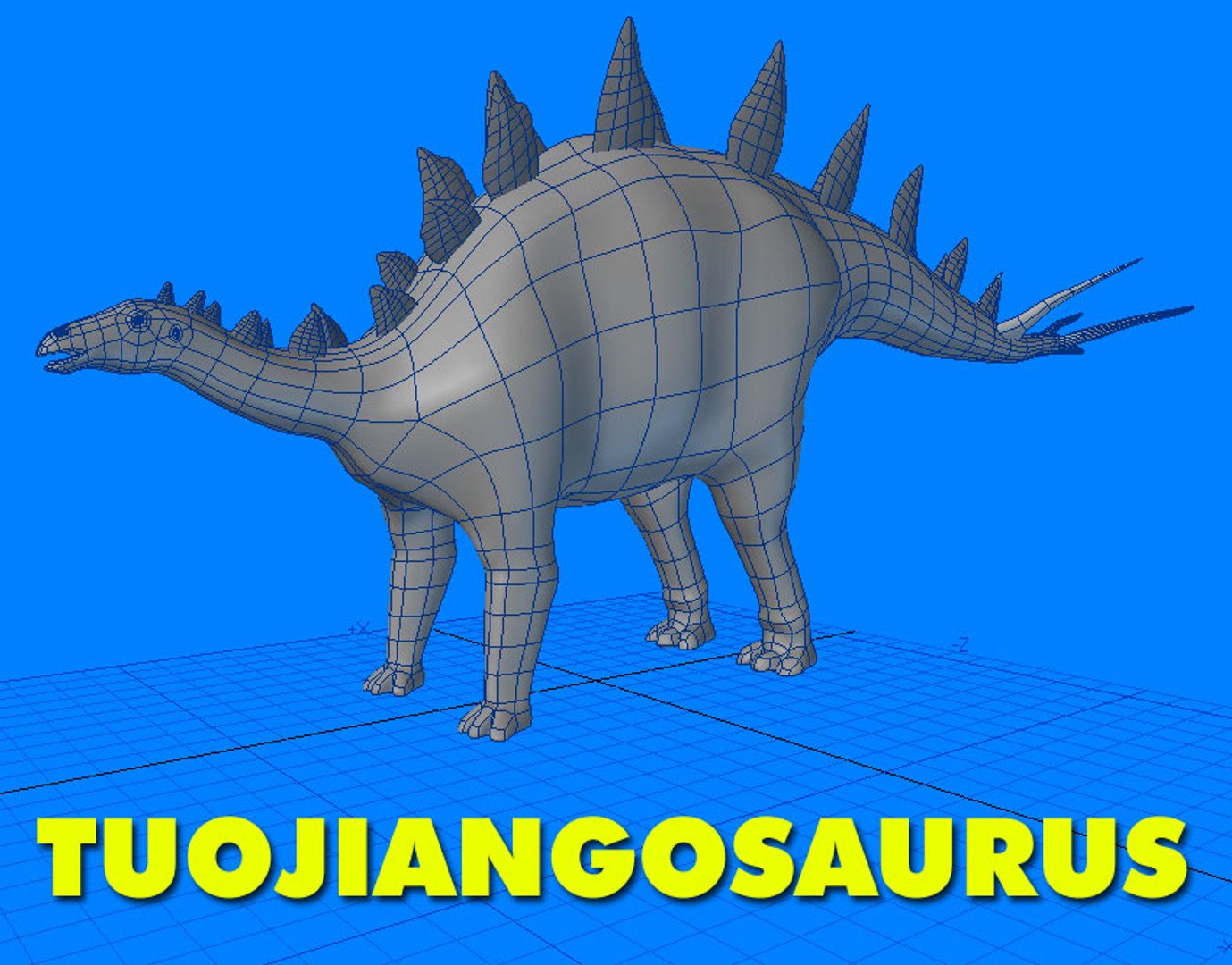 tuojiangosaurus 3d 3ds