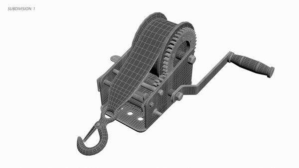 modèle 3D de Treuil manuel avec sangle - TurboSquid 1717079