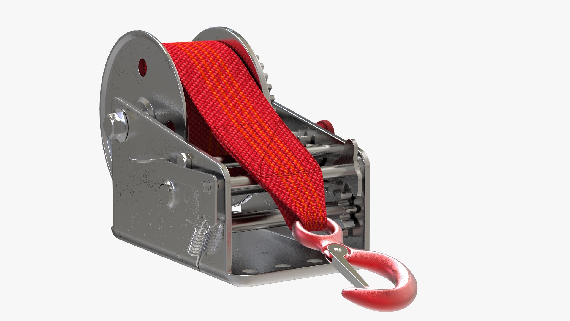 Manual Winch With Strap 3D Model - TurboSquid 1717079