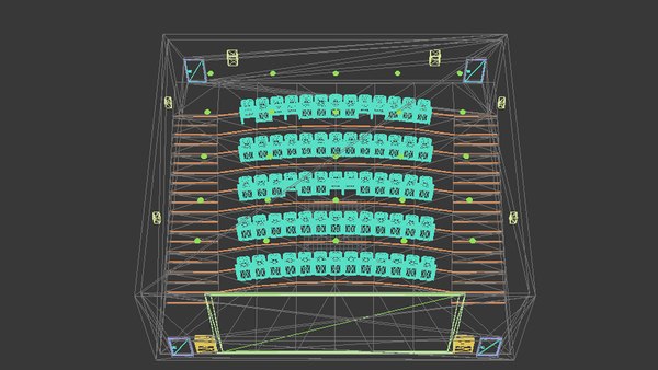 3D Modern Cinema Hall 06 model - TurboSquid 1757390
