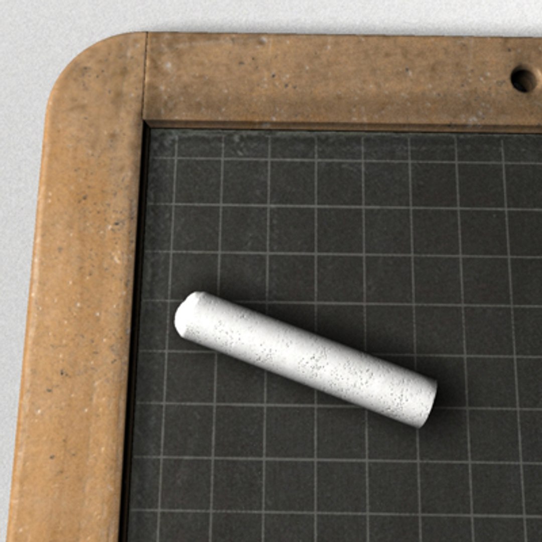 3d School Slate Model