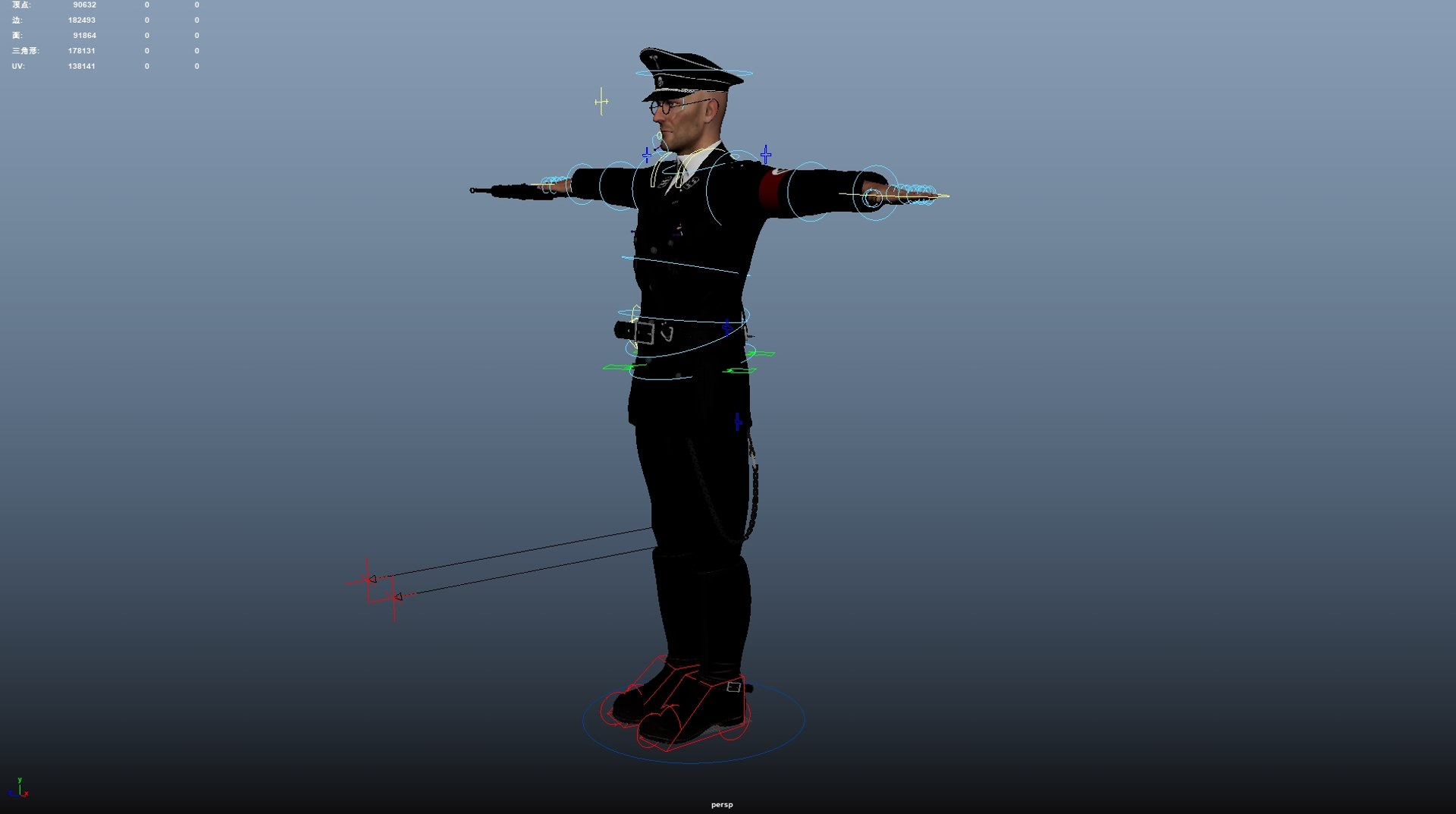 3D Nazi Rigged - TurboSquid 2328585