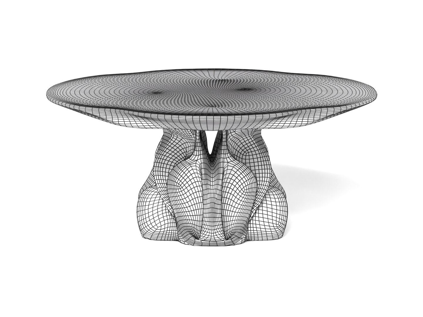 3D Organic Futuristic Table - TurboSquid 2512880