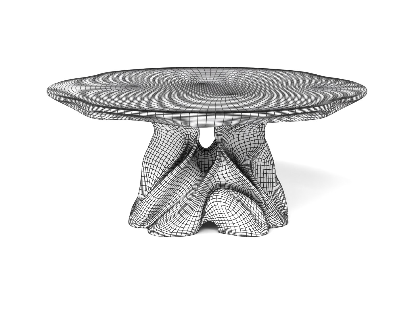 3D Organic Futuristic Table - TurboSquid 2512880