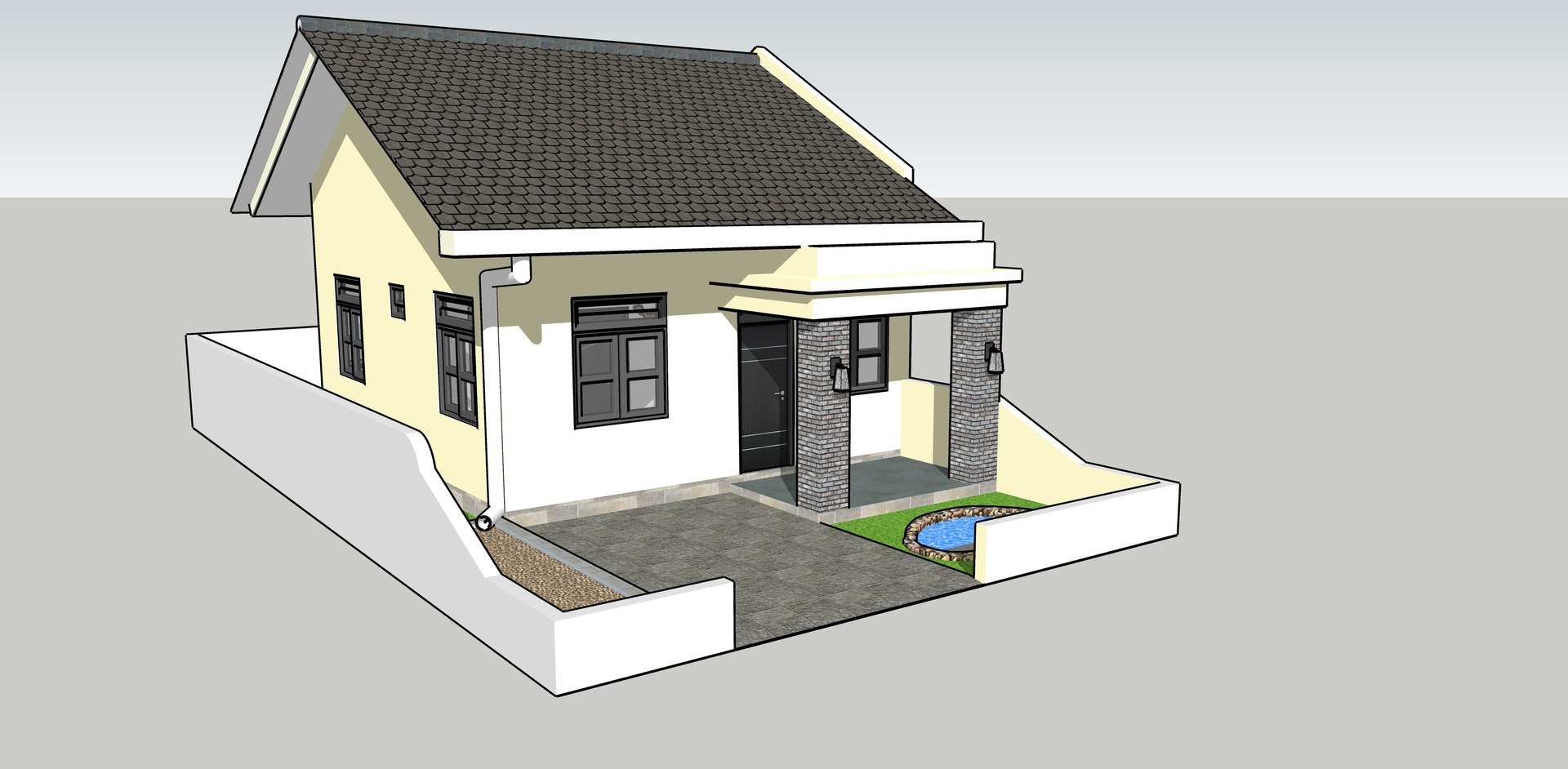 Simple House With Interior 3D - TurboSquid 2271011