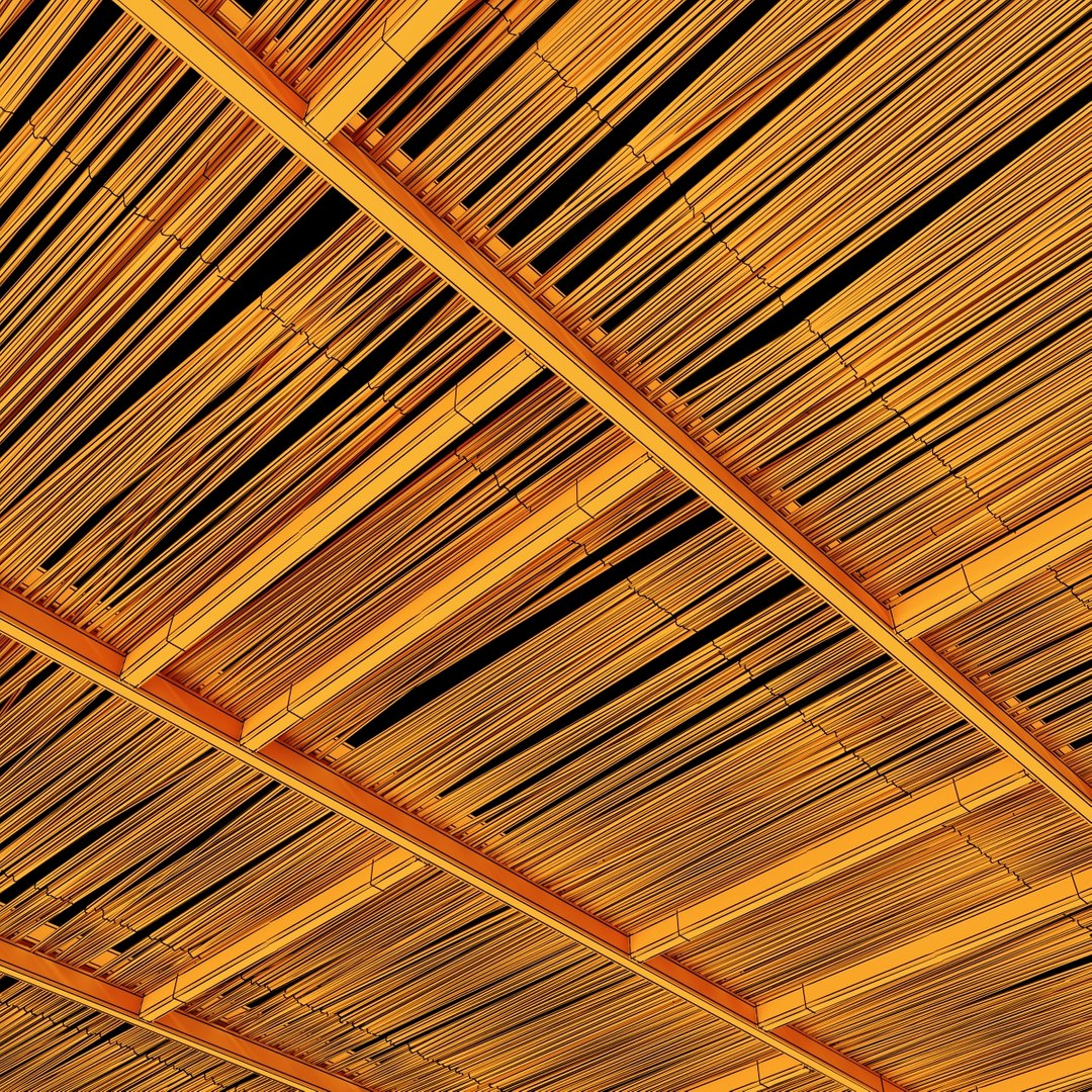 Ceiling Straight Thin Branch N4 Model - TurboSquid 1939640