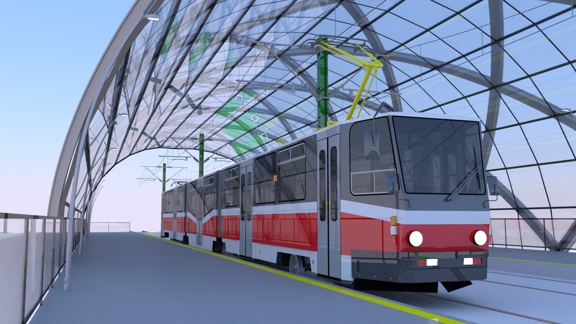KT8D5 Tram Stop III 3D Model - TurboSquid 2245502