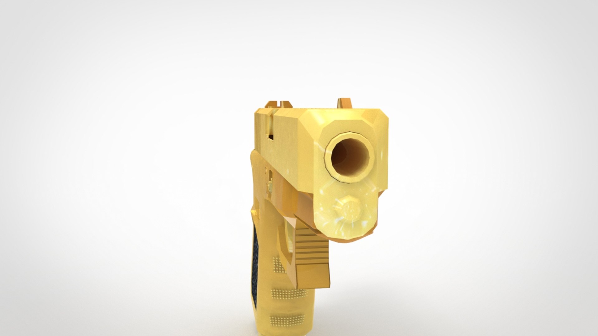Yellow Glock Gun of Game 3D model - TurboSquid 1714719