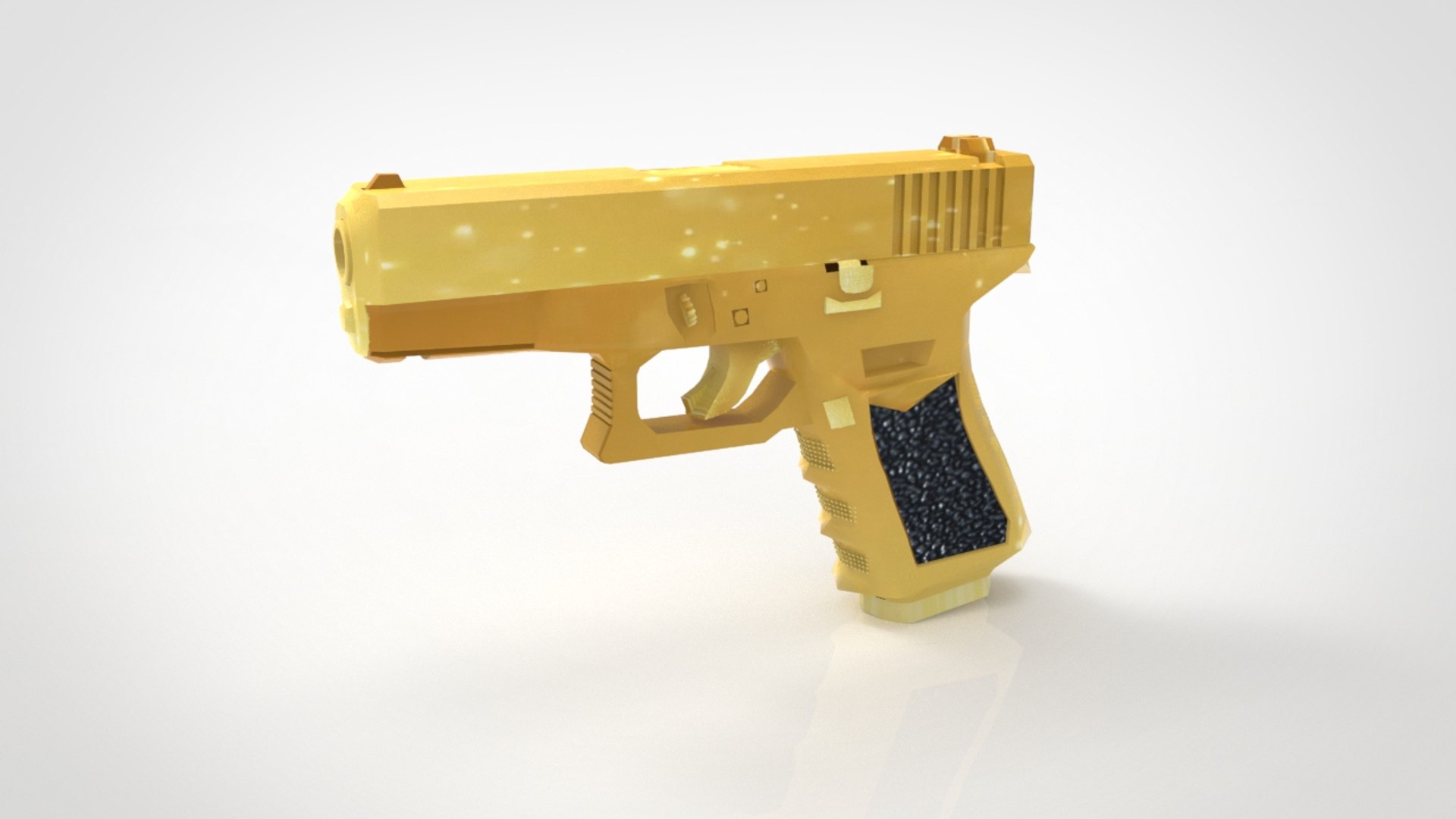 Yellow Glock Gun of Game 3D model - TurboSquid 1714719