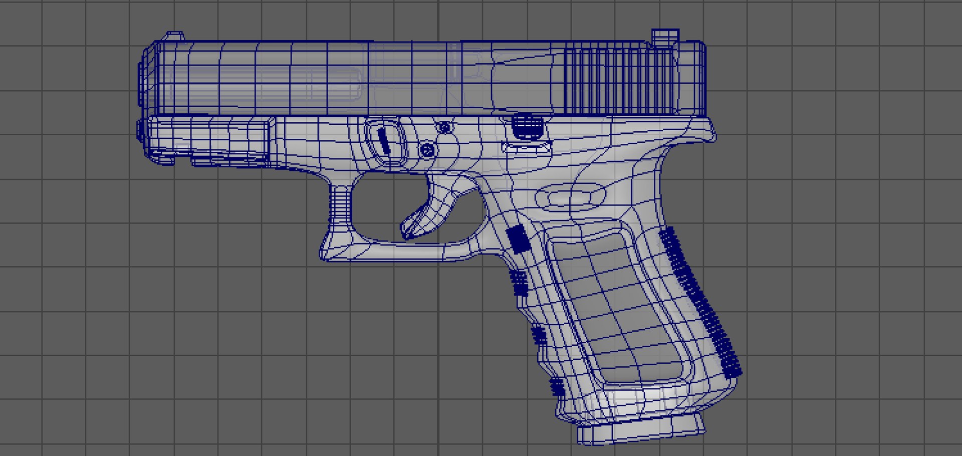 Yellow Glock Gun of Game 3D model - TurboSquid 1714719