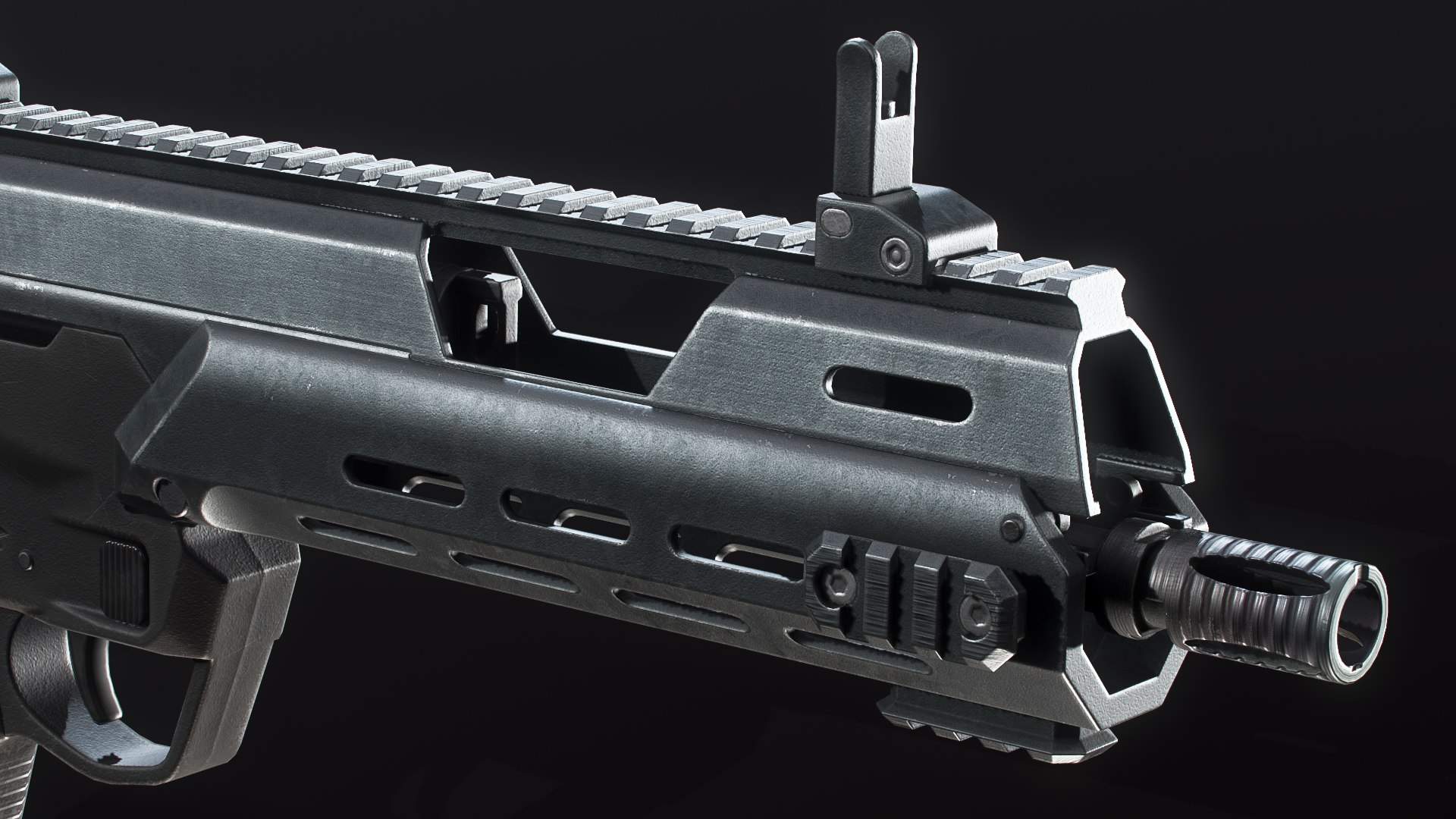 Msbs 556b Assault Rifle 3D Model - TurboSquid 1319021