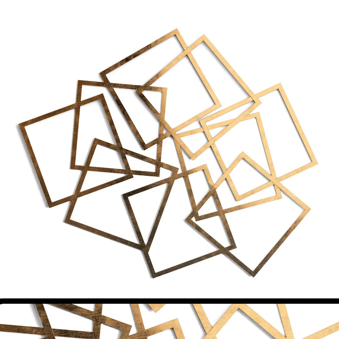 Cosmopolitan - Large Abstract Layered Square 3D model - TurboSquid 1968948