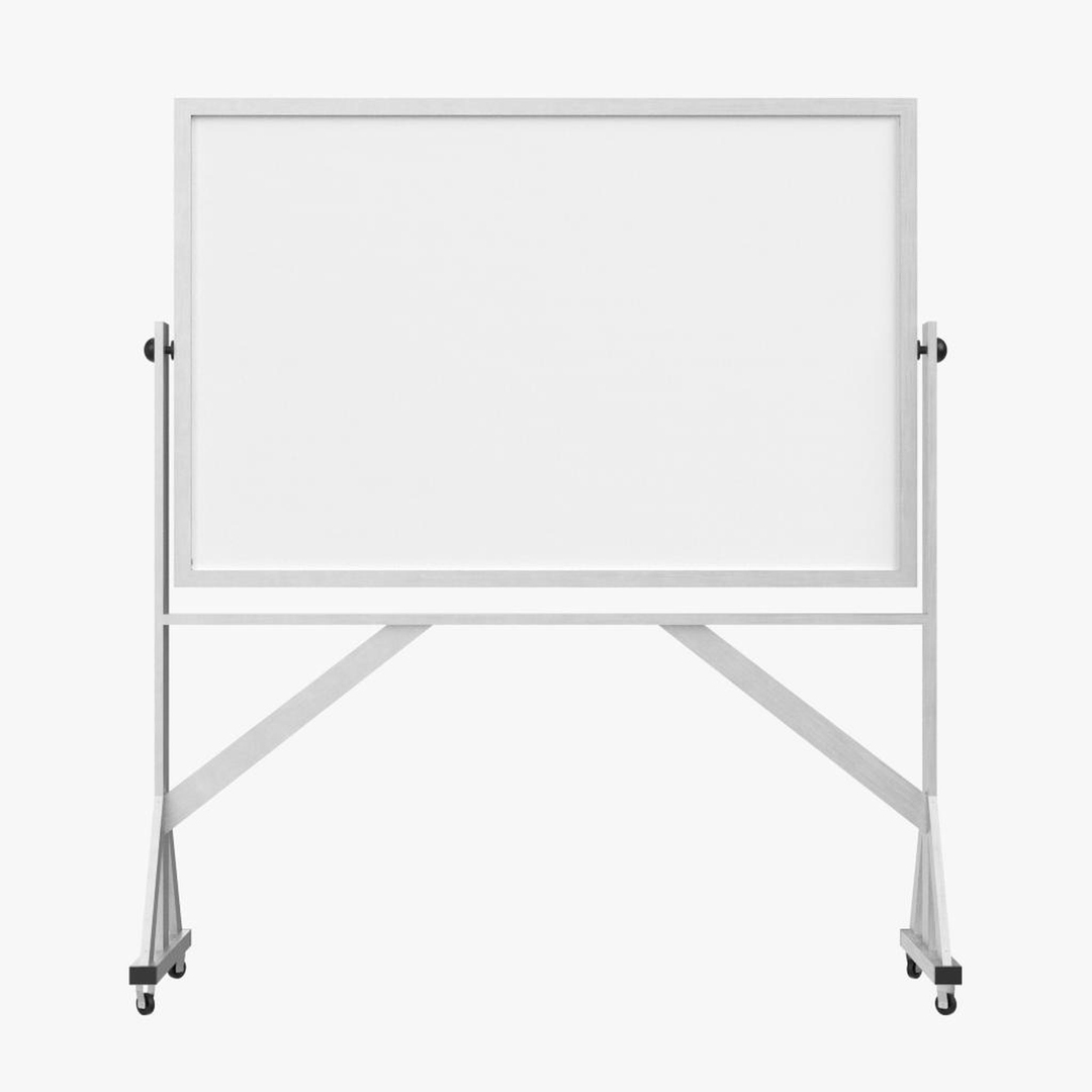 3D Reversible Freestanding Whiteboard - TurboSquid 1232360