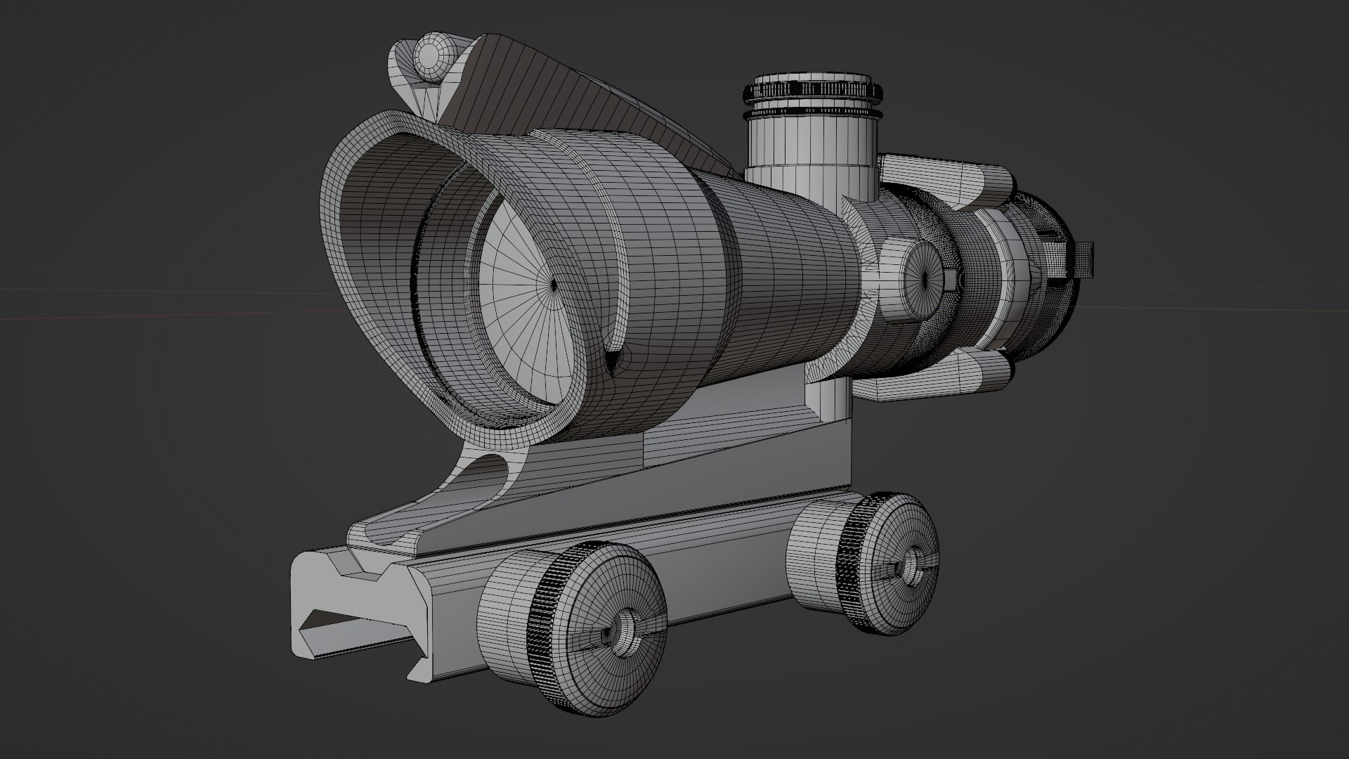 ACOG Rifle Scope 3D Model - TurboSquid 1970229