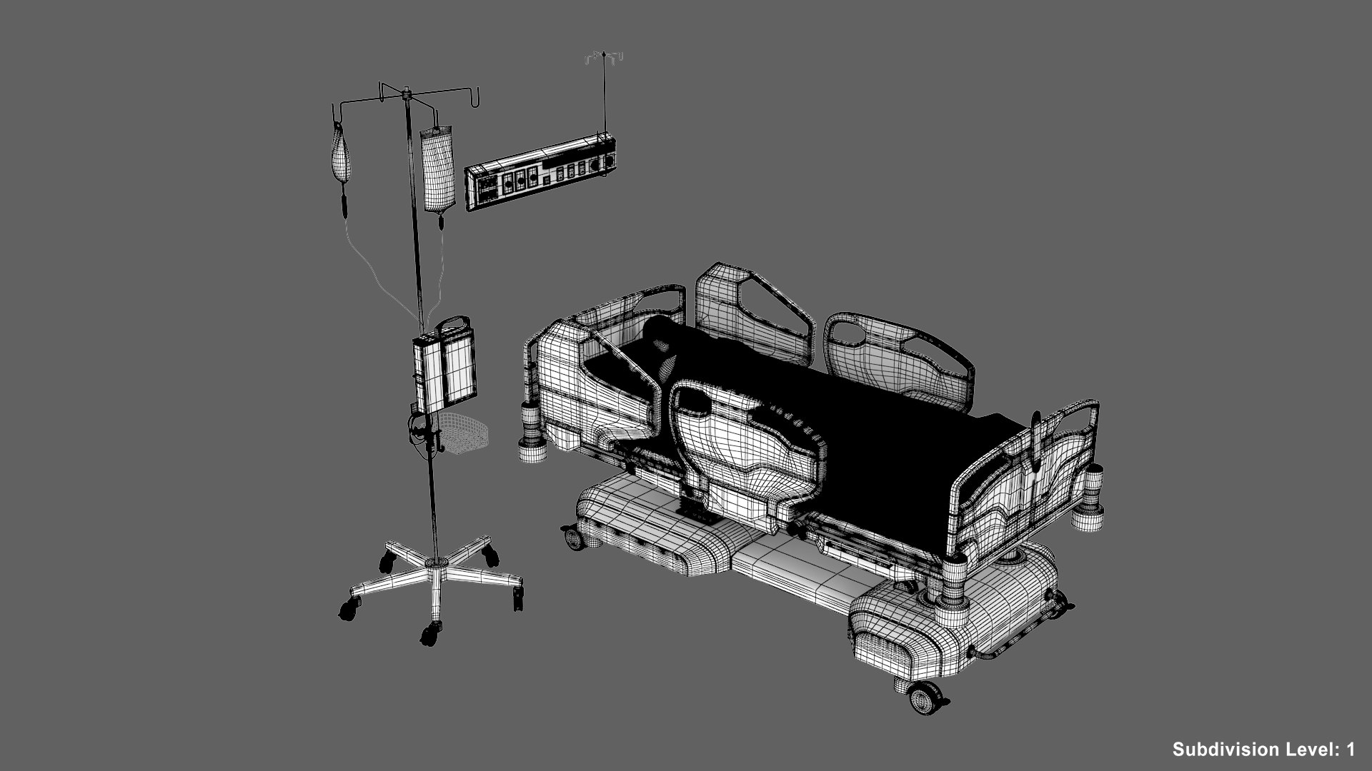3D Hospital Patient model - TurboSquid 2104786