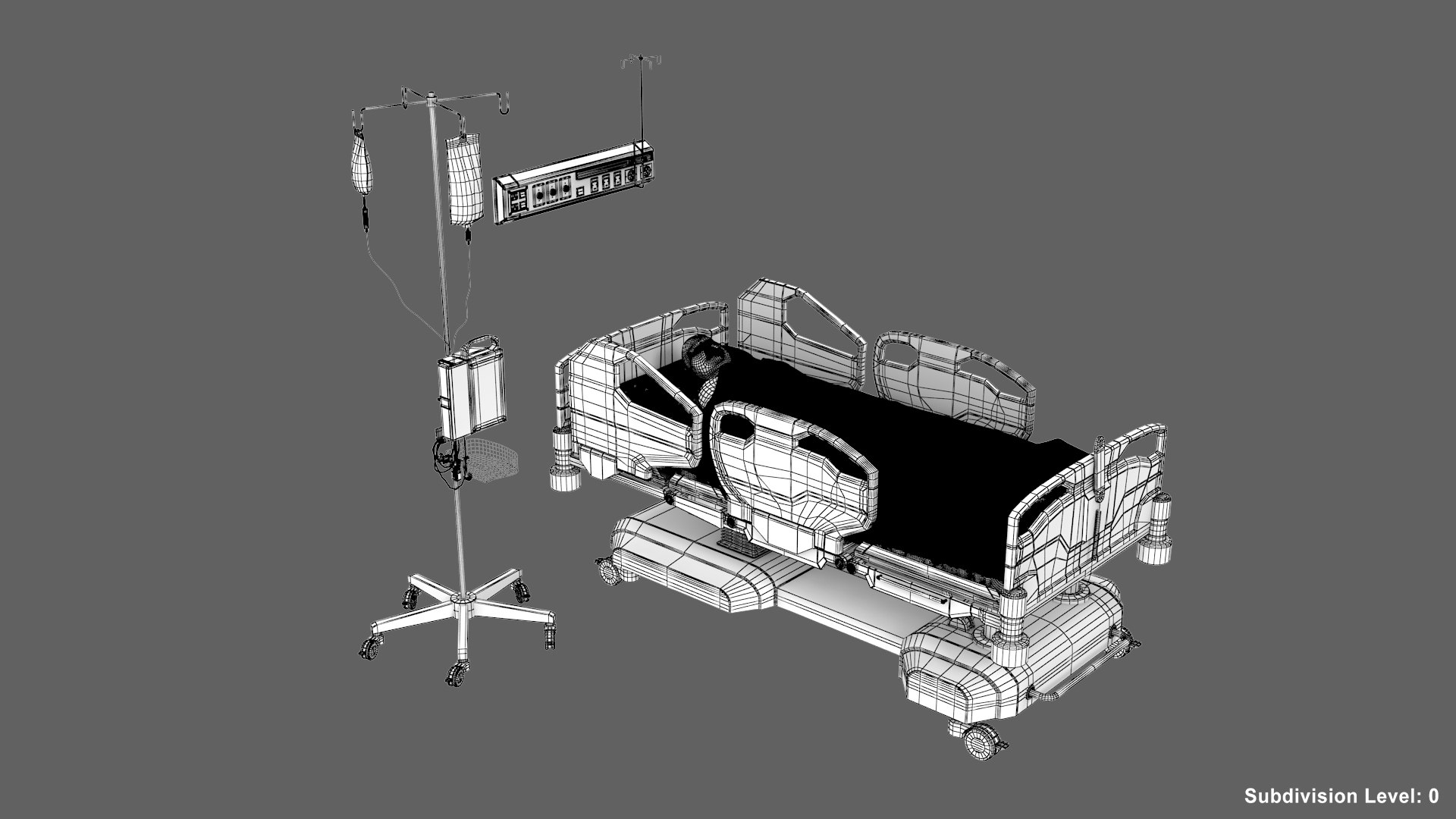 3D Hospital Patient model - TurboSquid 2104786