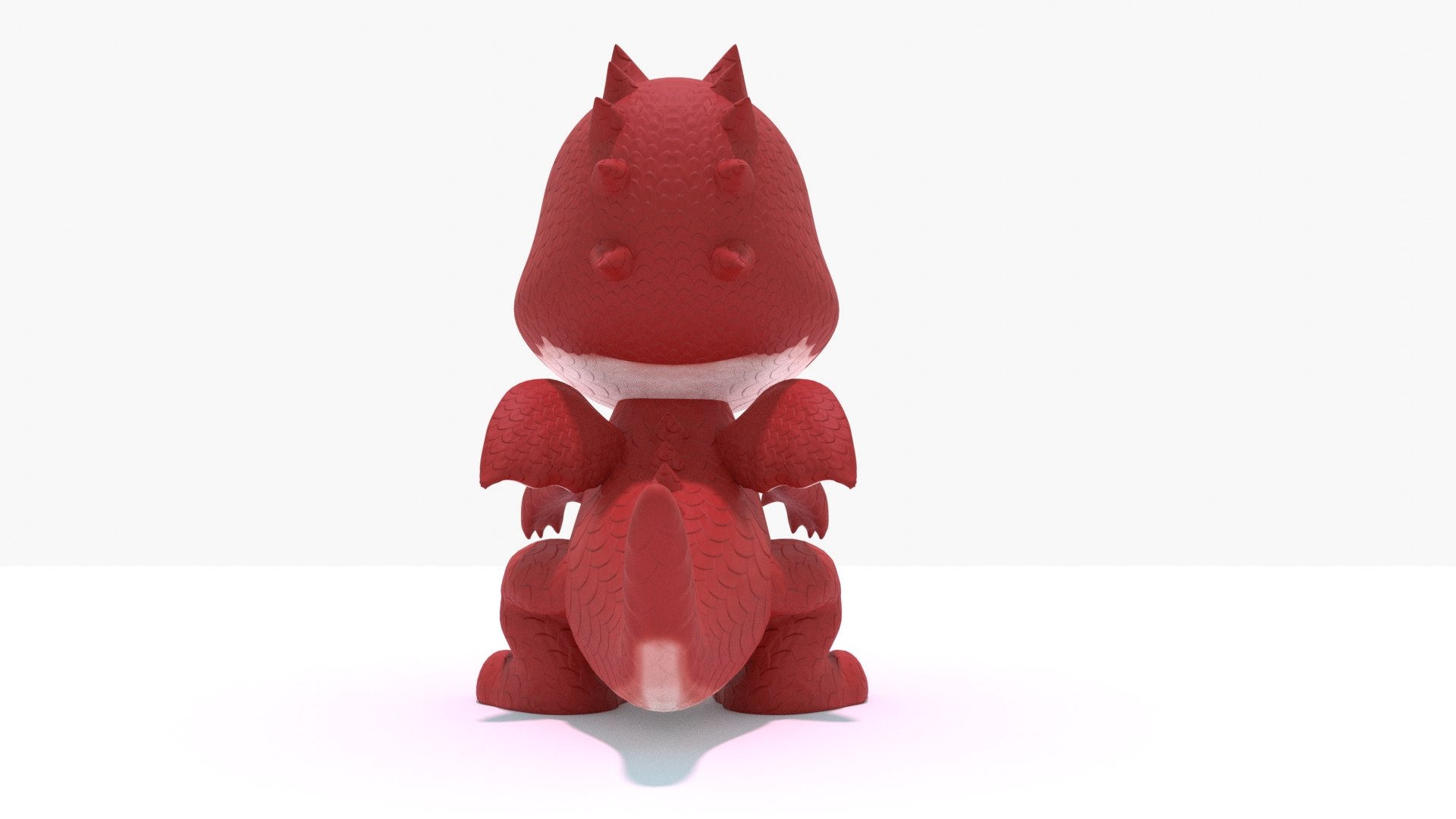 3D Red Stylized Dragon Model - TurboSquid 2088341