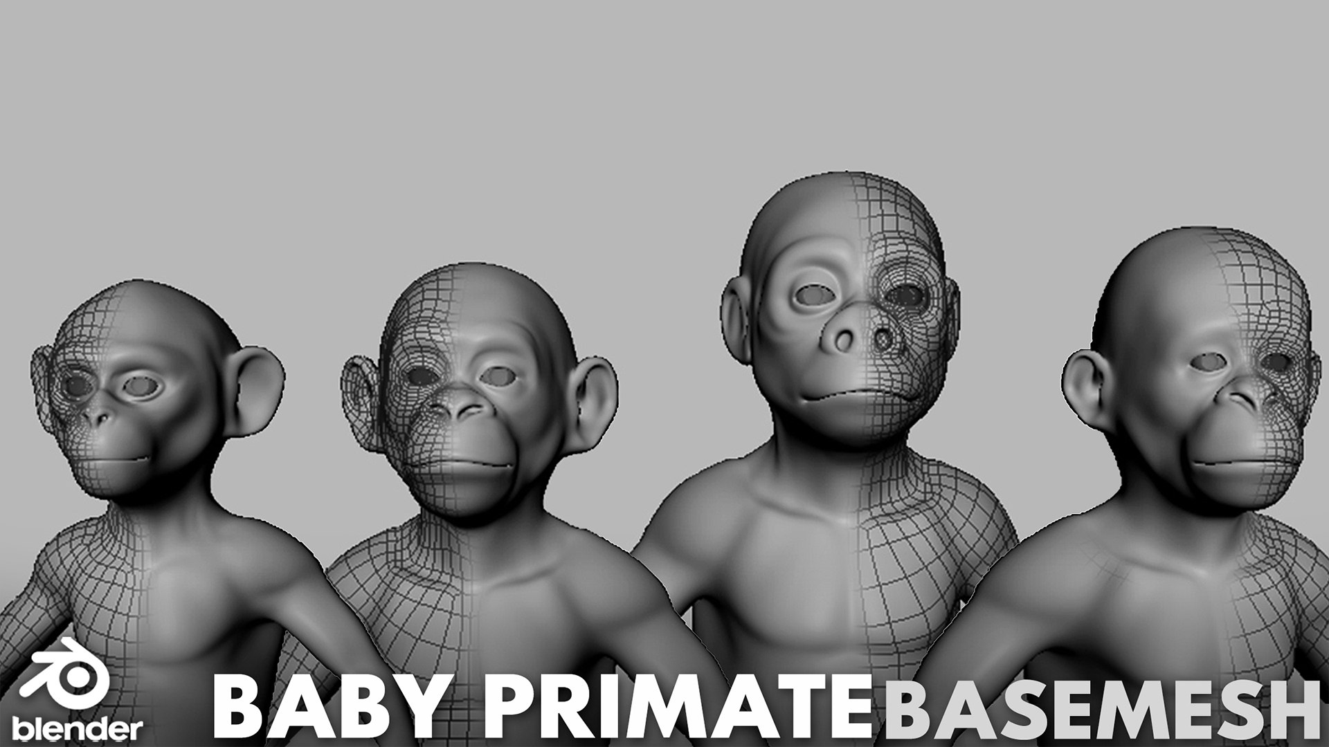 3D PrimateBaby - TurboSquid 2235714