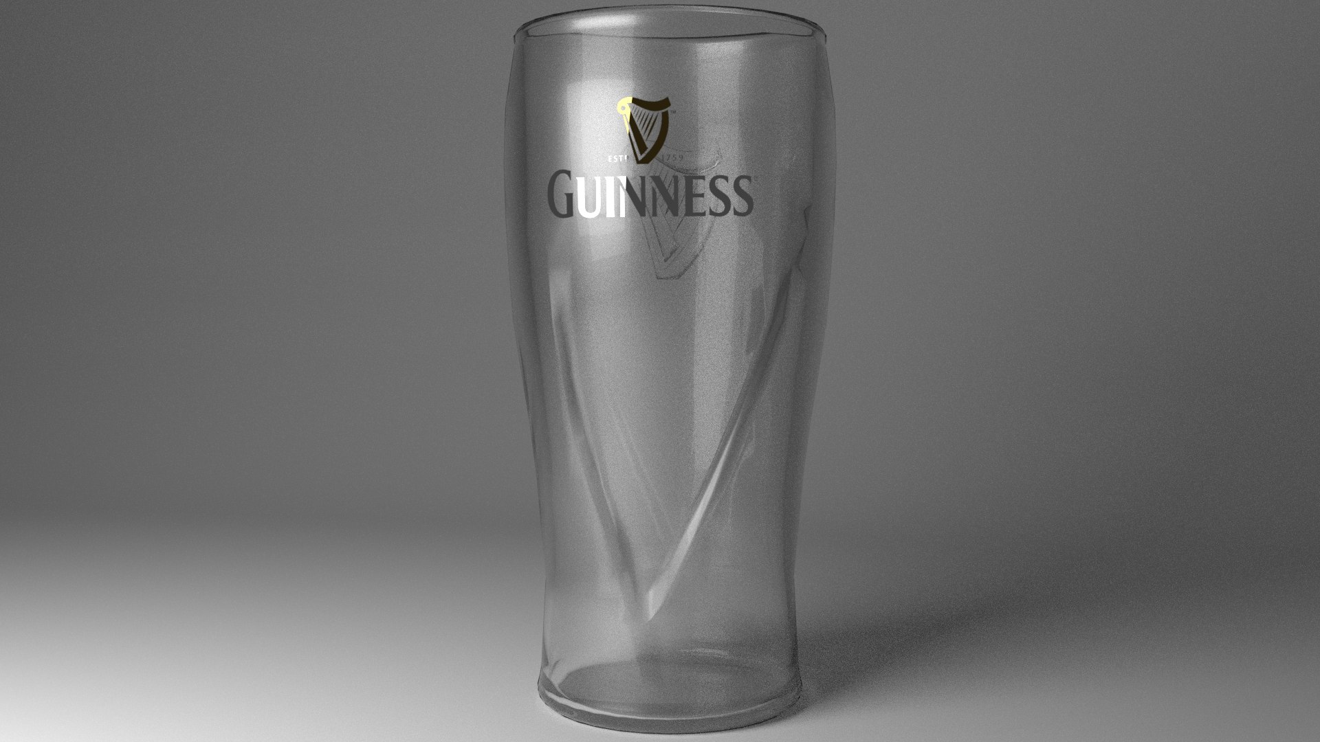 3D Guinness Beer Glass Model - TurboSquid 1206073