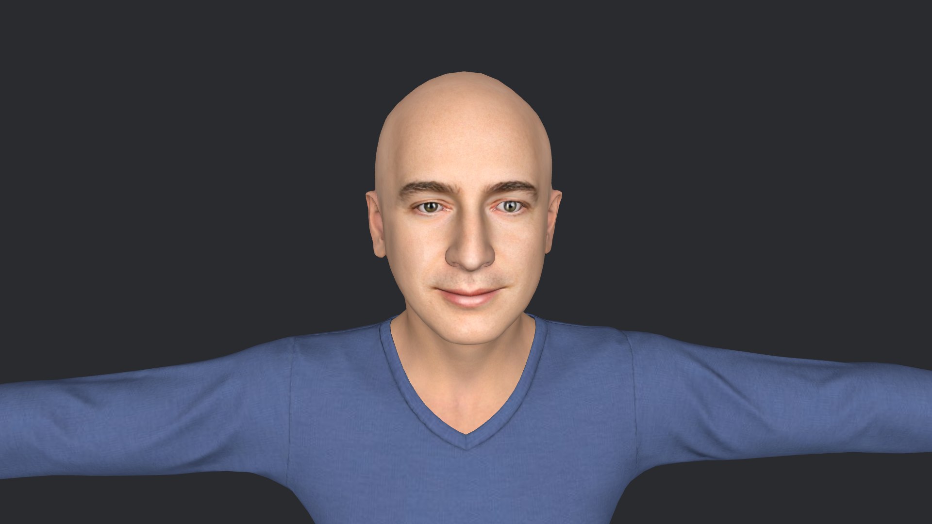 Jeff Bezos Hyper Realistic Full Body Fully Rigged Character 3D model ...