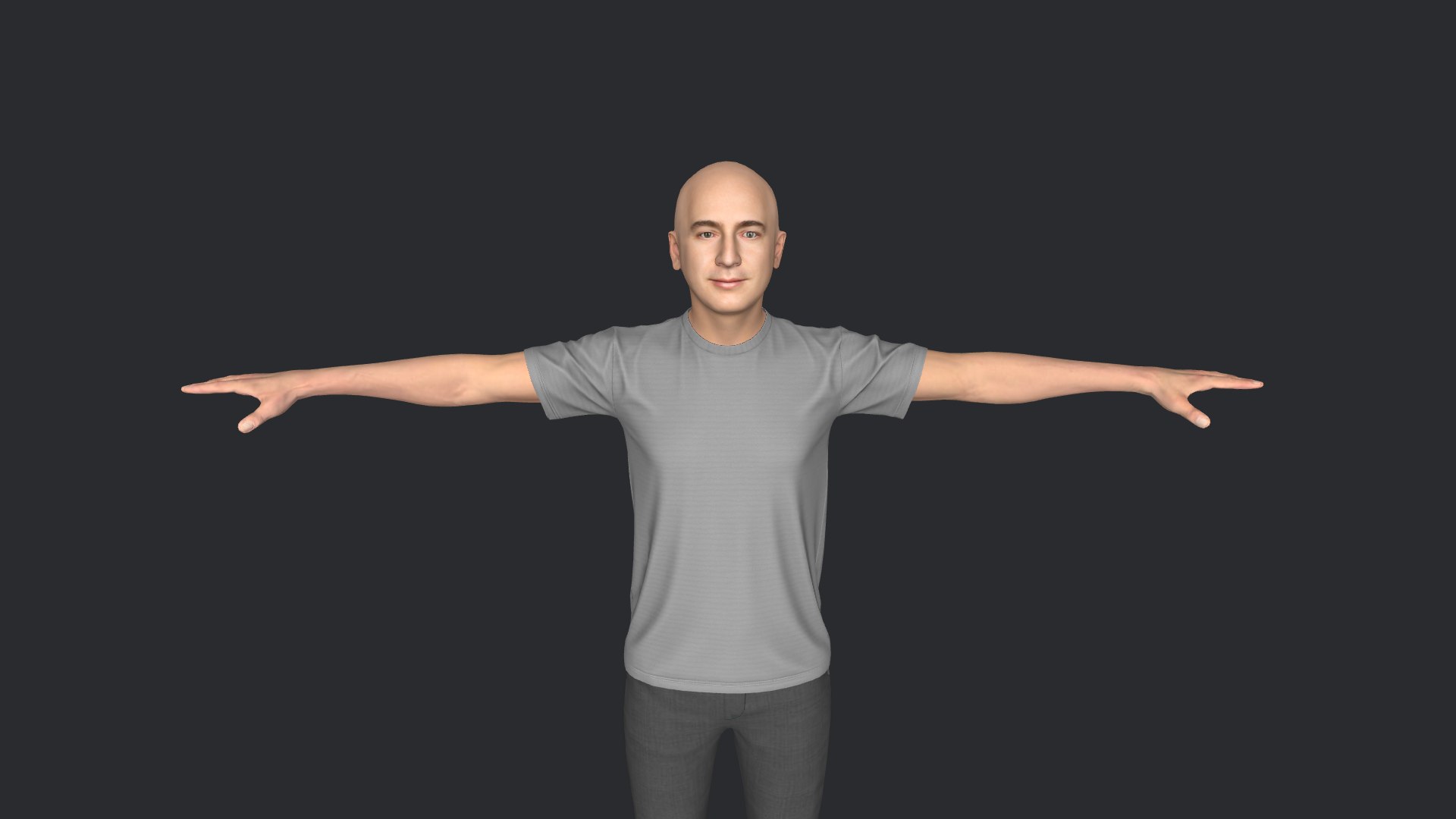 Jeff Bezos Hyper Realistic Full Body Fully Rigged Character 3D Model ...